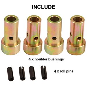 Mountainpeak 2 Pairs Quick Hitch Adapter Bushing Kit Fit for Category 1