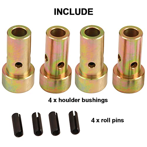 Mountainpeak 2 Pairs Quick Hitch Adapter Bushing Kit Fit for Category 1