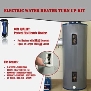 EWH-03 Electric Water Heater Tune-Up Kit with Element Wrench, Includes Upper & Lower Heater Thermostat, 2x Heater Elements - 4500W 240V (3500W@208V), 1 x Element Wrench, Water Heater Replacement Parts