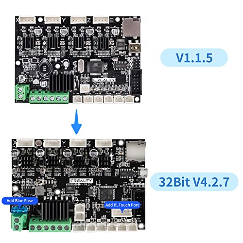 Official Creality 3D Printer Upgraded Silent Board Motherboard V4.2.7 with TMC2225 Driver Marlin 2.0.1 for Ender 3/ Ender 3 V2/ Ender 3 Pro/Ender 3 Max/Ender 5