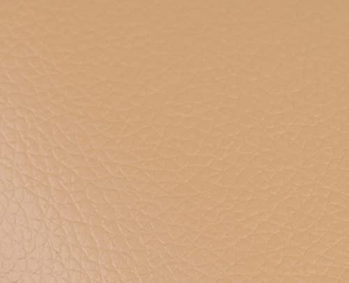 Sand 2 Yards 54" x 72" Soft Synthetic Vinyl Fabric Faux Leather Sheet 54" Wide by The Yard Auto Home Commercial Upholstery Projects Cushion, Seat & Table Pads, Hair Decors(Plus Free Extra 6”)