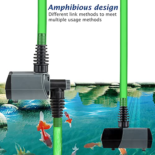 WaterRebirth (HSUP-1400F) Submersible Water Pump With Fountain Jets - Pond Pump - Submersible Pump - Water Fountain Pump - Aquarium Pump