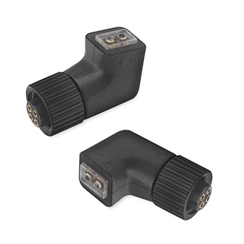 okcsc 0.78 2Pin Female to JH 4 Pin Male (Earphone Side) Adaptor Work for 0.75/0.78 2 Pin Cable Connected to for Iriver JH24/AKR03/ Layla/Angie/ue18 Layla II/Roxanne II Earphone Adapter Black