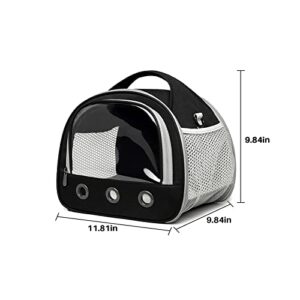 Small Pet Carrier Bag with Mat Guinea Pig Travel Carrier with Strap Portable Breathable Rabbit Carrier Outdoor Pet Bag for Ferret Bunny Hedgehog Guinea Pig(10" L x 10" W x 12" H)