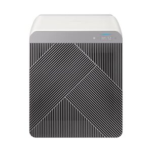 samsung bespoke cube air purifier, odor eliminator, home system w/ hepa filtration, 360 degree purification, pet mode, smart control, traps dust, ax350a9350n, grey