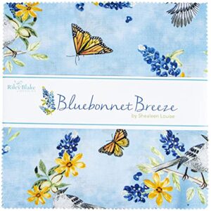 riley blake designs 10" stacker bundle bluebonnet, assorted