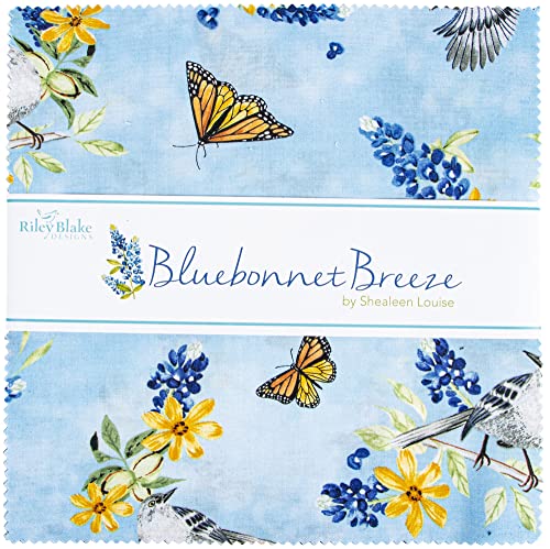 RILEY BLAKE DESIGNS 10" Stacker Bundle Bluebonnet, Assorted