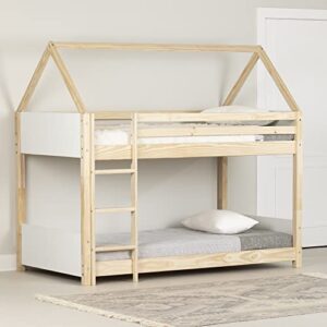 South Shore Sweedi, Twin Bunk Bed, Natural Wood