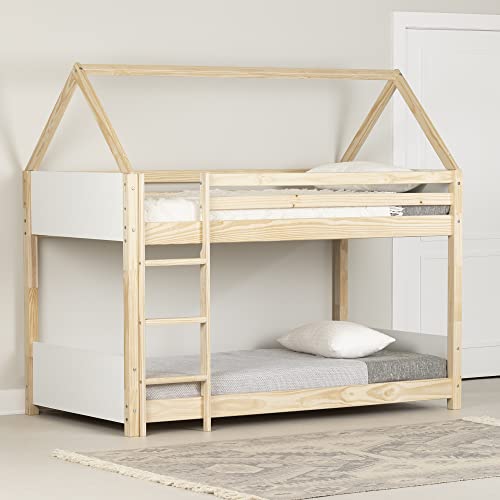 South Shore Sweedi, Twin Bunk Bed, Natural Wood