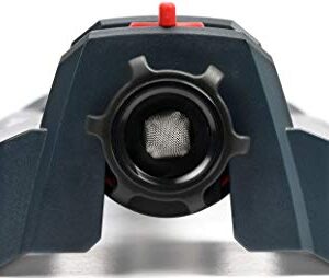 Eden Turbo Oscillating Sprinkler for Large Yard and Lawn W/Quick Connector Starter Set 96212 Covers up to 4,499 sq. ft., black/red