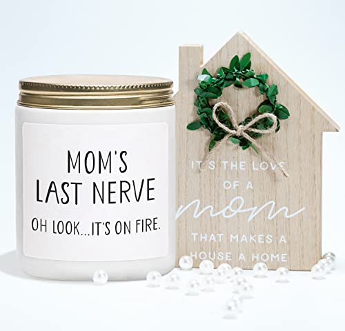 Gifts for Mom from Daughter and Son, Mom’s Last Nerve, Oh Look It's on Fire Candle, Mom Gift, Mother’s Day Birthday Christmas Thanksgiving Day Gift for Mom