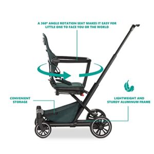 Dream On Me Drift Rider Baby Stroller in Emerald Green, Lightweight Stroller with Compact Fold, Sturdy Design, 360 Degree Angle Rotation Travel Stroller