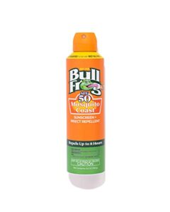 bullfrog mosquito coast bug spray insect repellent + sunscreen spf 50, continuous spray 5.5oz