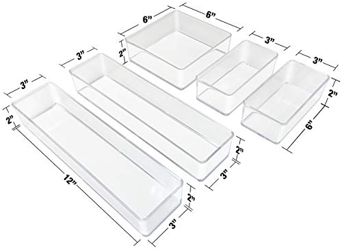 Sorbus Skin care organizer, Storage bin for Drawer organizers for cosmetic, Bathroom, Vanity