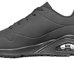 Skechers Women's UNO SR 108021W Food Service Shoe, Black, 8 Wide