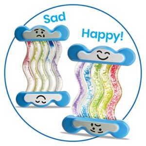 hand2mind My Feelings Rainbow Fidget Tube, Visual Sensory Toys, Play Therapy Toys, Comfort Items for Anxiety, Mindfulness for Kids, Social Emotional Learning Activities, Calm Down Corner Supplies