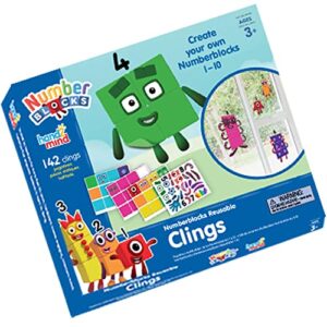 hand2mind Numberblocks Reusable Clings, Numberblocks Characters Decals, Classroom Supplies for Teachers Elementary, Numberblocks Decorations, Removable Decals, Math Gifts for Teachers