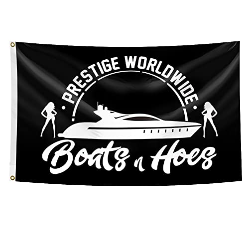 Lethburn Prestige Worldwide Boats Hoes Flag for Man Cave Bedroom, Living Room, College Dorm, Home Decor 3x5 Ft.