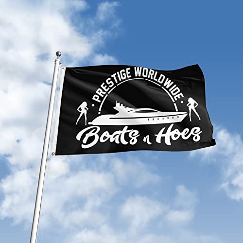 Lethburn Prestige Worldwide Boats Hoes Flag for Man Cave Bedroom, Living Room, College Dorm, Home Decor 3x5 Ft.