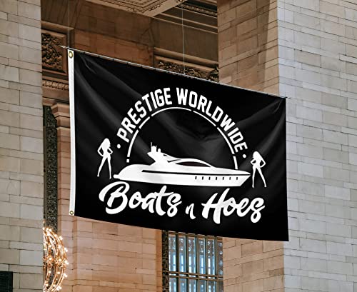 Lethburn Prestige Worldwide Boats Hoes Flag for Man Cave Bedroom, Living Room, College Dorm, Home Decor 3x5 Ft.