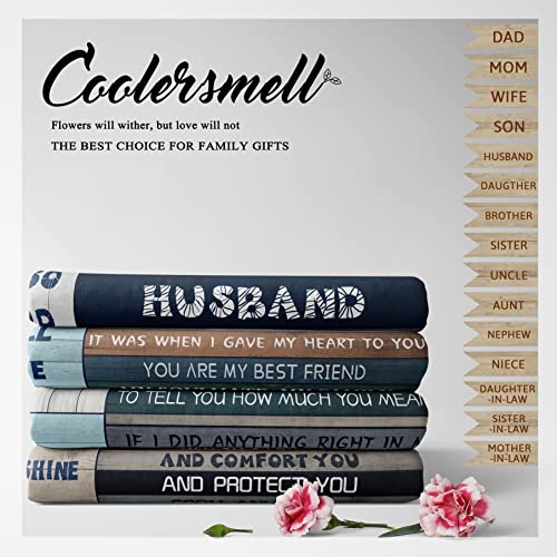 Gifts for Husband Blanket, to My Husband Gifts, Husband Gifts from Wife, Best Husband Gifts for Men, Future Husband Gifts, Valentine, Wedding Anniversary Birthday for Husband Throw Blanket 60X50in