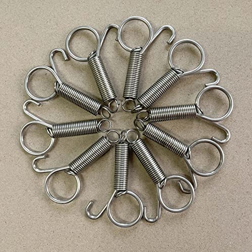 Cotsdan 20Pcs Spring Door Latch for Cages Metal Finger Spring Hooks 2 Sizes Multi-Functional Wire Cage Spring Latch Security for Fixing Pet Cage Door Dog Cat Hamsters Bunny Bird Parrot Cages Hook