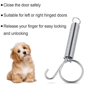 Cotsdan 20Pcs Spring Door Latch for Cages Metal Finger Spring Hooks 2 Sizes Multi-Functional Wire Cage Spring Latch Security for Fixing Pet Cage Door Dog Cat Hamsters Bunny Bird Parrot Cages Hook