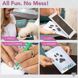 Luna Bean Paw Print Kit - Mess-Free Paw Print Stamp Pad for Dogs & Cats - 14pc Dog Nose Print Kit & Pet Paw Print Impression Kit- Clean - Touch Ink Pad for Dog Paw Prints - Dog Mom Gifts for Women