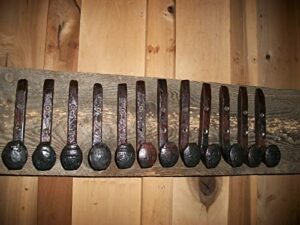 12 pack 10+2 antique horse tack hooks coat hat rack railroad spikes barn hanger