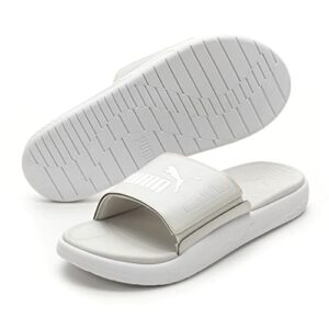 PUMA Men's SOFTRIDE Slide Sport Sandal, Nimbus Cloud White, 9