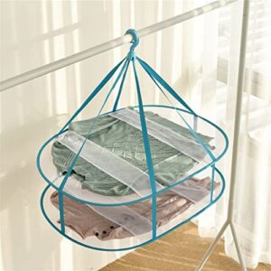 Large Size Foldable Hanging Sweater Dryer Collapsible Sweater Dryer, Double-Layer Mesh Net, Space Saver, Easy to Store, Suitable for Underwear, Socks, Toys and So On,30.3" L x 24" W x 25.2 "H