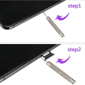 6 Pack SIM Card Removal Tool, Sim Card Tray Opening Tool Eject Pins Needle Opener Ejector Compatible with All iPhone Apple iPad HTC Samsung Galaxy Cell Phone Smartphone Watchchain Link Remover