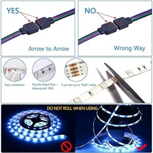 Vbakor RV Awning Lights Kit, 20FT RGB Dimmable Waterproof 12V Camper Awning Strip Lights with APP/Remote Control, Sound Music Sync, RV Exterior Lighting for Party Motorhome Travel Trailer