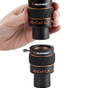 Celestron 93529 X-Cel LX 1.25-Inch 2X Barlow Lens (Black) & 93428 X-Cel LX 1.25-Inch 3X Barlow Lens (Black)