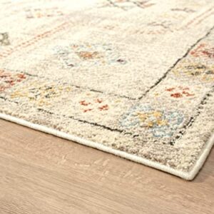 Abani Sedona SED160A Southwestern Beige Mutlicolor Tribal Print Area Rug Beige 5'3" x 7'6"