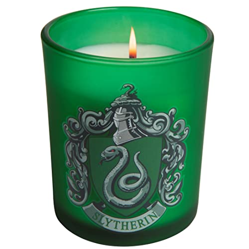 Harry Potter Slytherin Scented Candle, Large 8 oz - Balsam Fir Scent - Soy and Coco Wax - Great Gift for Harry Potter Fans