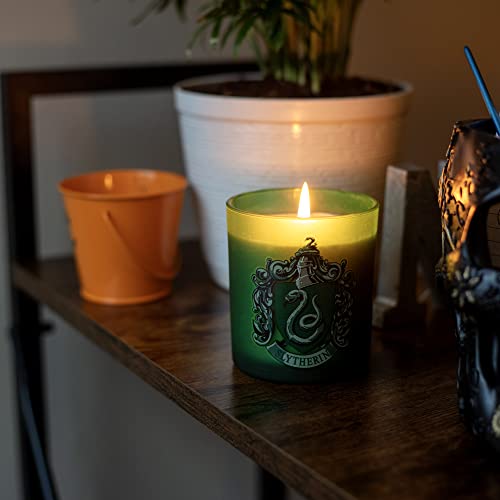 Harry Potter Slytherin Scented Candle, Large 8 oz - Balsam Fir Scent - Soy and Coco Wax - Great Gift for Harry Potter Fans