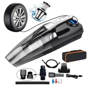 ysmj upgraded 12000pa cordless rechargeable 4-in-1 car vacuum cleaner, strong suction handheld vacuum high power car vacuum with led light, rechargeable for home, pet hair, car cleaning