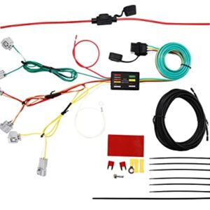 Oyviny Custom 4 Way Flat Trailer Wiring Harness 56349 for Toyota Tacoma 2016-2023, Tacoma Trailer Wire Harness