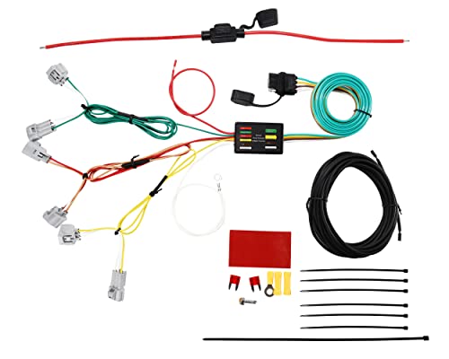 Oyviny Custom 4 Way Flat Trailer Wiring Harness 56349 for Toyota Tacoma 2016-2023, Tacoma Trailer Wire Harness