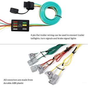 Oyviny Custom 4 Way Flat Trailer Wiring Harness 56349 for Toyota Tacoma 2016-2023, Tacoma Trailer Wire Harness