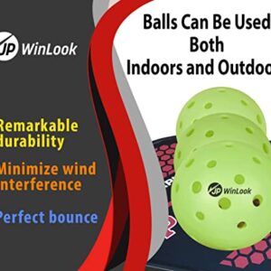 JP WinLook Premium Pickleball Paddles Set - Pickleball Set of 2 Graphite Rackets for Women & Men with 3 Pickleball Balls for Indoor or Outdoor Play. USAPA Approved - 2 Racquets, 3 Pickleballs & Bag