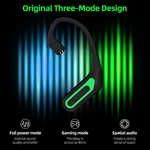 G.K KZ AZ10 Bluetooth Cable, KZ Upgrade Headphone Cable for KZ ZSN pro X, ZS10 pro, DQ6, ZAS, Bluetooth 5.2, Stable Connection, Three Performance Modes, 26H Play Time