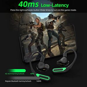 G.K KZ AZ10 Bluetooth Cable, KZ Upgrade Headphone Cable for KZ ZSN pro X, ZS10 pro, DQ6, ZAS, Bluetooth 5.2, Stable Connection, Three Performance Modes, 26H Play Time