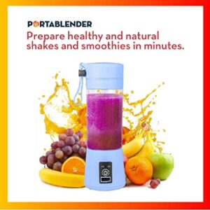 PortaBlender Hand Held Blender - Compact & Lightweight Portable Blender, On the Go Personal Blender, Portable Blender USB Rechargeable, Protein Shake blender, Mini Blender