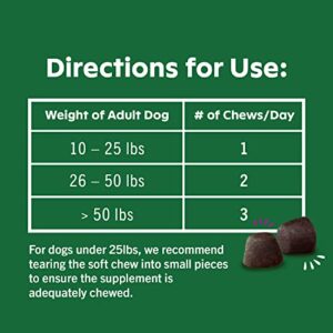 Greenies Immune Health Dog Supplements with an Antioxidant Blend of Vitamin C and E, 40-Count Chicken-Flavor Soft Chews for Adult Dogs