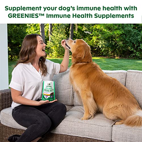 Greenies Immune Health Dog Supplements with an Antioxidant Blend of Vitamin C and E, 40-Count Chicken-Flavor Soft Chews for Adult Dogs