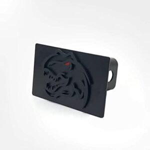 moossi metal steel trx t rex dinosaur towing trailer hitch cover compatible with ram trx 2 inch receiver black