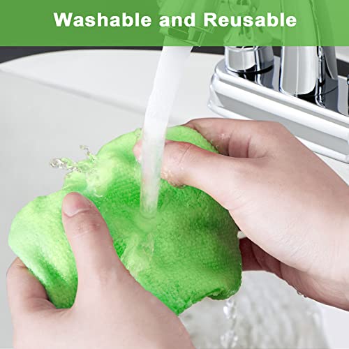 2 Sets Windshield Cleaner Car Window Cleaner Auto Window Cleaning Tool with Detachable Handle 6 Microfiber Pads and 2 Spray Bottles for Car Interior Car Cleanser Brush Car Cleaning Kit