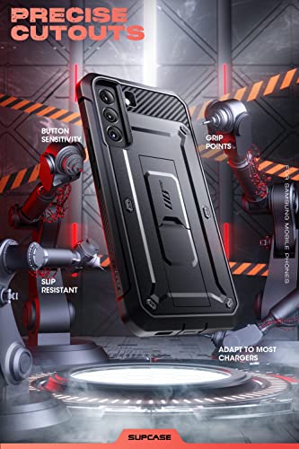 SUPCASE Unicorn Beetle Pro Series Case for Samsung Galaxy S22 Plus 5G (2022 Release), Full-Body Dual Layer Rugged Belt-Clip & Kickstand Case Without Built-in Screen Protector (Black)